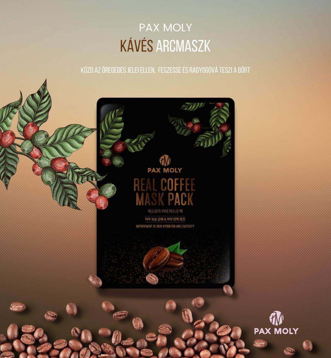 PAXMOLY kávés arcmaszk