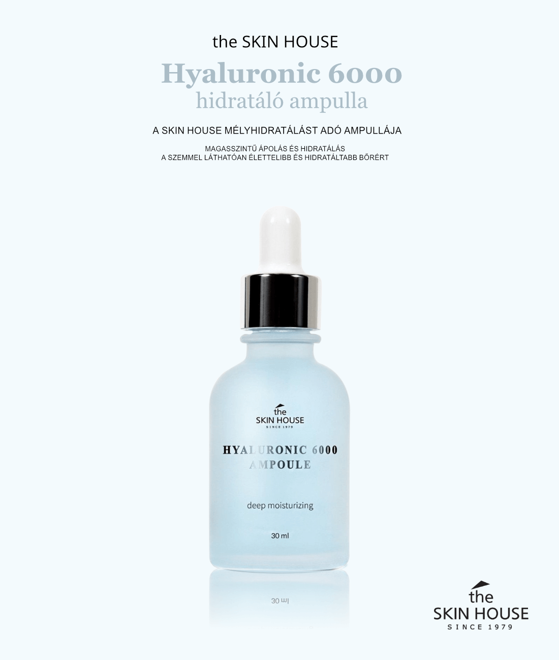The Skin House Hyaluronic 6000 hidratáló ampulla